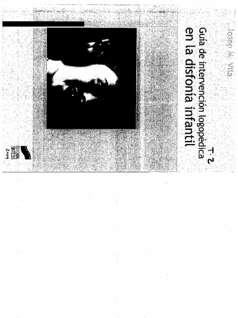 CAPÍTULO TEMA 2 INTERV LOG DISFONÍA INFANTIL - Compressed | PDF