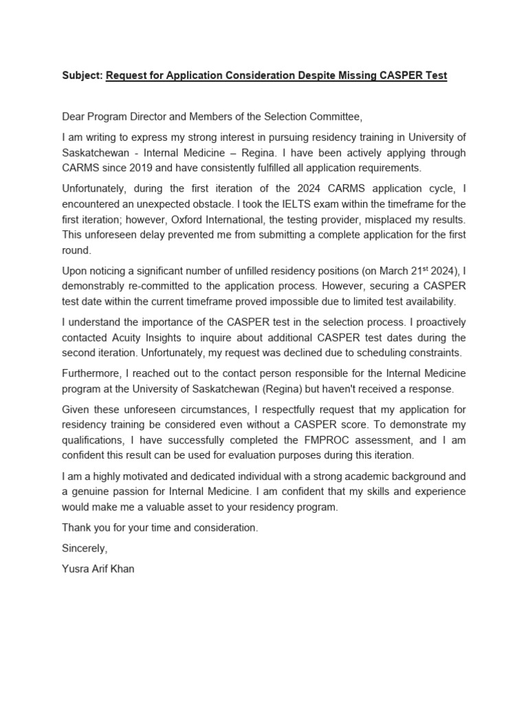 Casper Test Explanation | PDF | Career & Growth