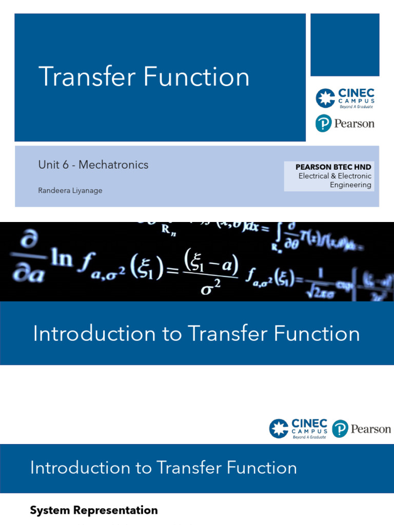 Transfer Function | PDF | Damping | Mathematical Objects Transfer Function | PDF | Damping | Mathematical Objects