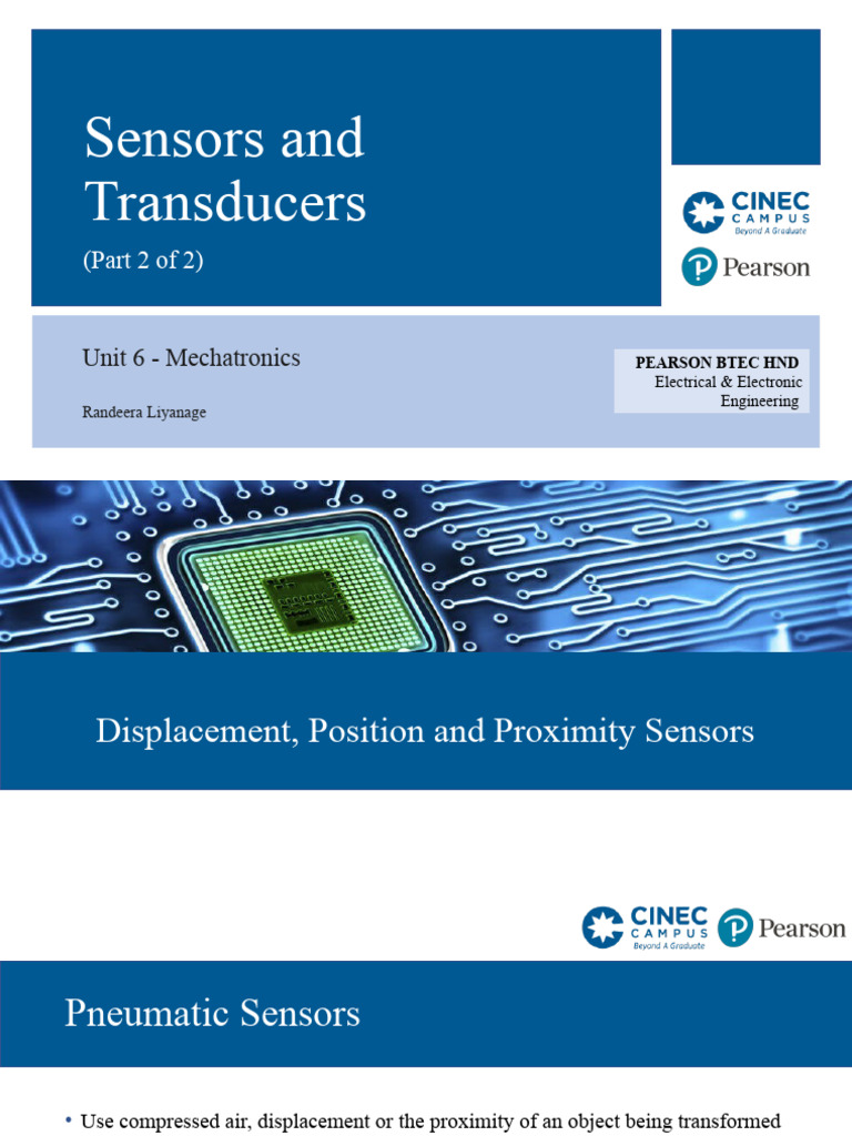 Sensors and Transducers (Part 2 of 2) | PDF | Thermocouple | Pressure ...