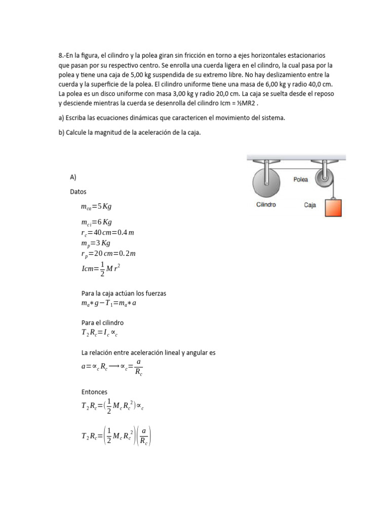 Ejercicios 8 y 9 Alan Peñaloza | PDF | Mecánica | Física