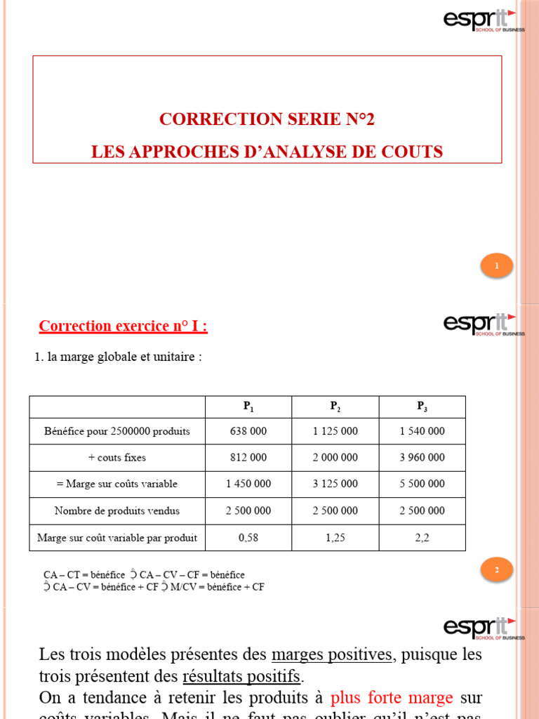 Analyse des Coûts et Rentabilité des Produits | PDF | Ordinateurs ...