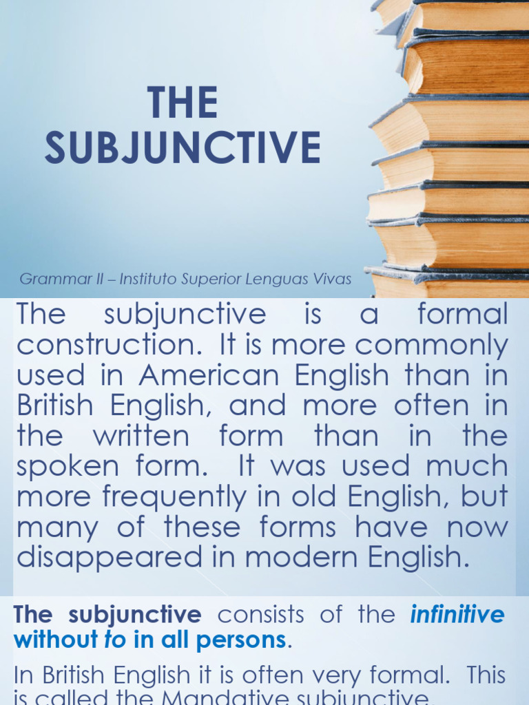 The Subjunctive h5p | PDF | English Language | Semantic Units