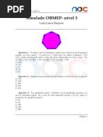 Simulado_OBMEP_Nivel1_com_Imagens | PDF