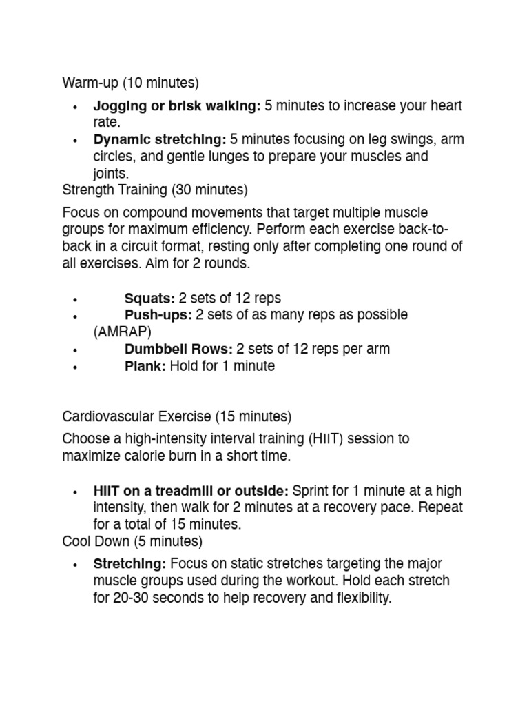 Erick Basic Exercise Plan | PDF | High Intensity Interval Training | Strength Training