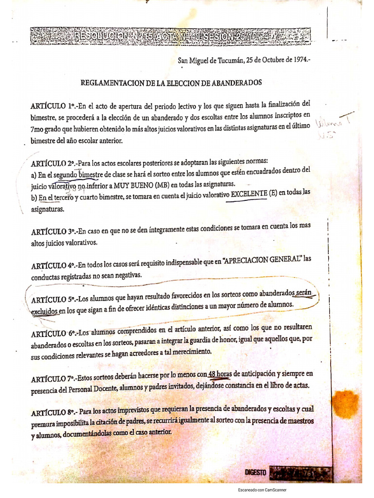 Resol 15 Bandera | PDF