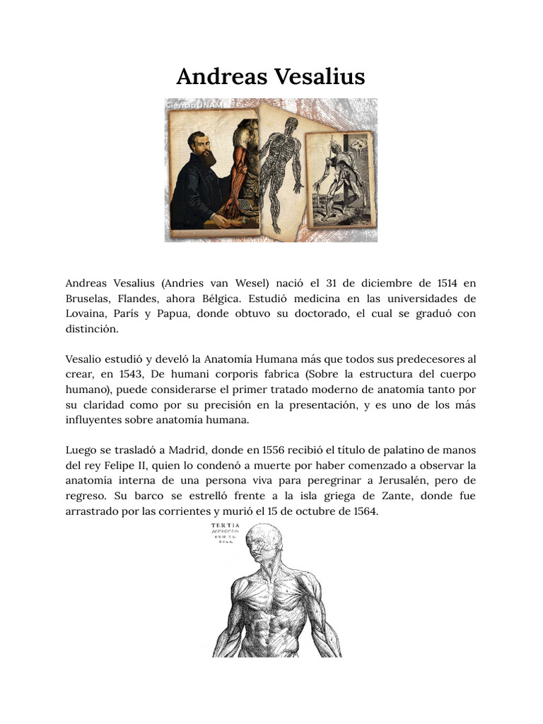 Andreas Vesalius | PDF