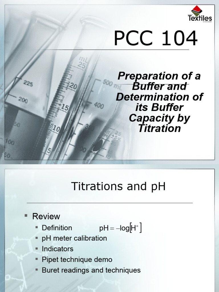 Buffer Lab (1) | Download Free PDF | Ph | Buffer Solution