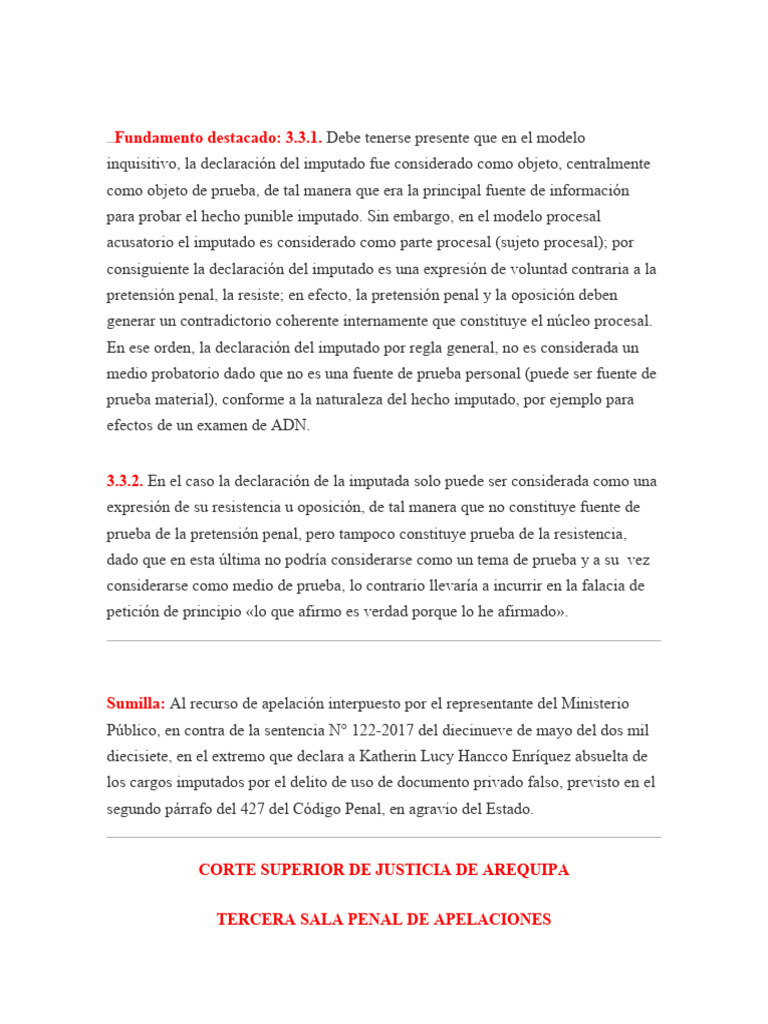 PLANTEAMIFundamento Destacado | PDF | Sentencia (ley) | Ley procesal