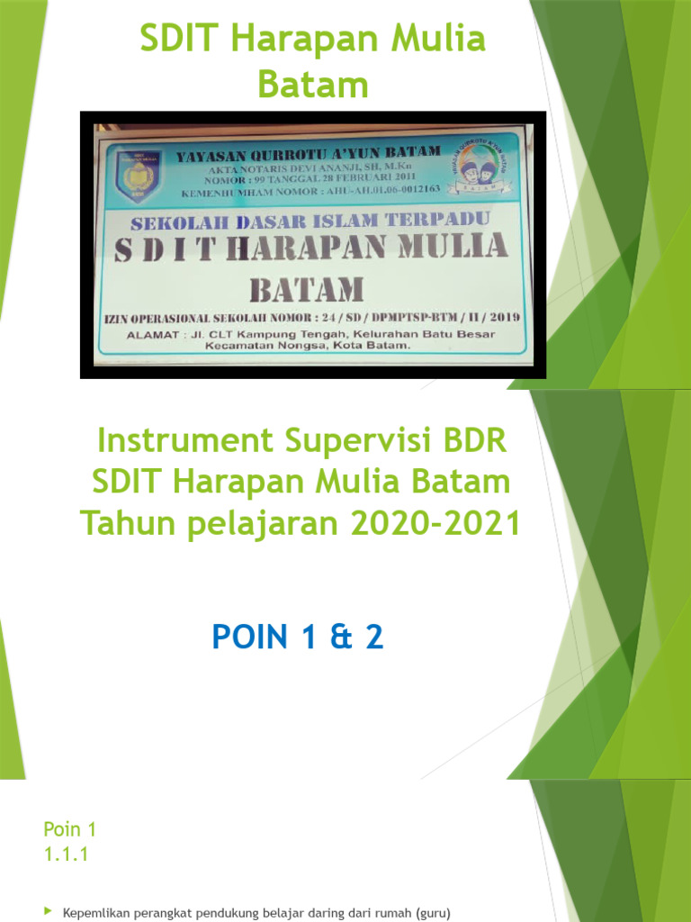 Poin 1&2 Supervisi BDR | PDF