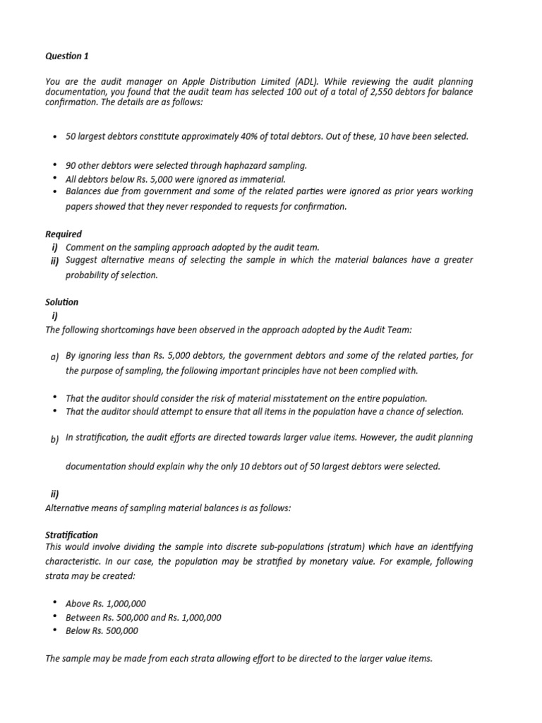 Isa 530 Sampling | PDF | Sampling (Statistics) | Audit