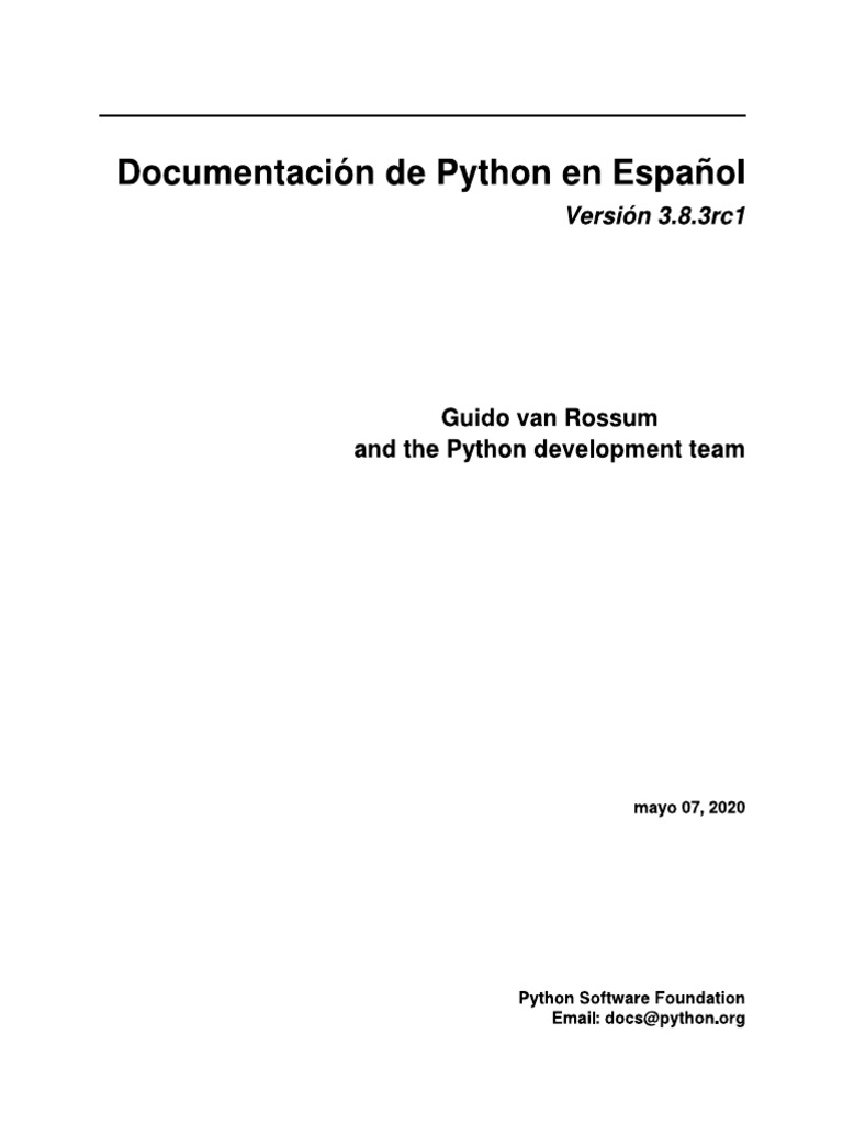 Phyton Manual | PDF