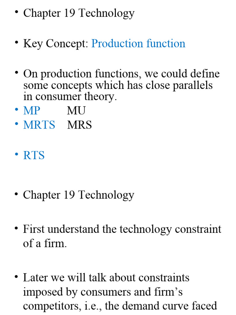 Understanding Production Functions in Economics | PDF | Production Function | Business Economics