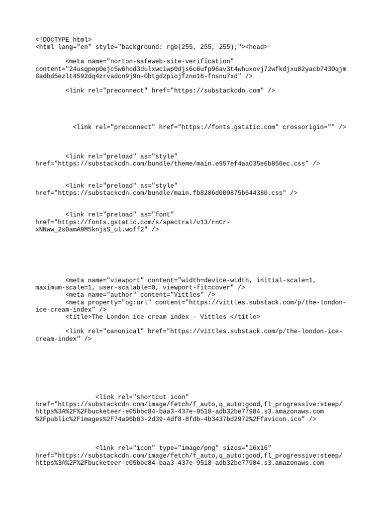 Vittles Ice Cream Index | PDF | Web 2.0 | Popular Culture & Media Studies