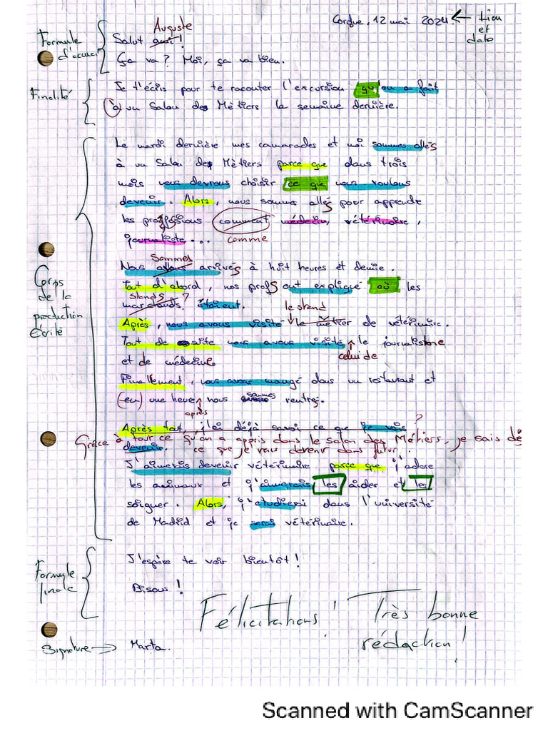 Lettre Informelle SALÓN DES MÉTIERS | PDF