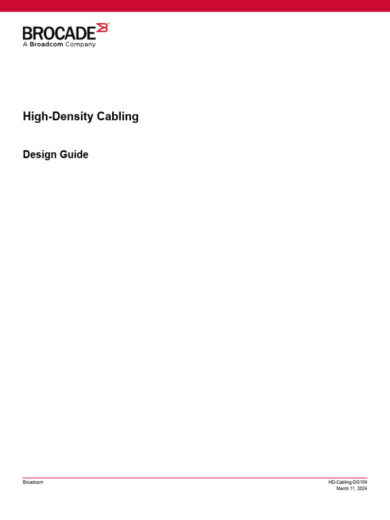HD Cabling DG104 | PDF | Computer Networking | Physical Layer Protocols
