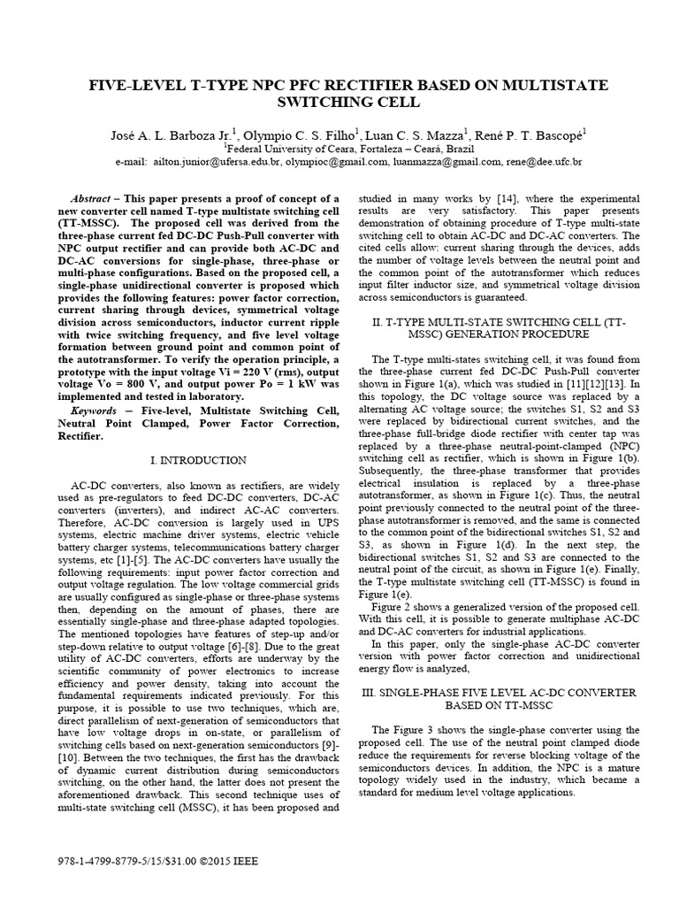 Power Electronics: TT-MSSC Rectifier | PDF | Rectifier | Power Inverter