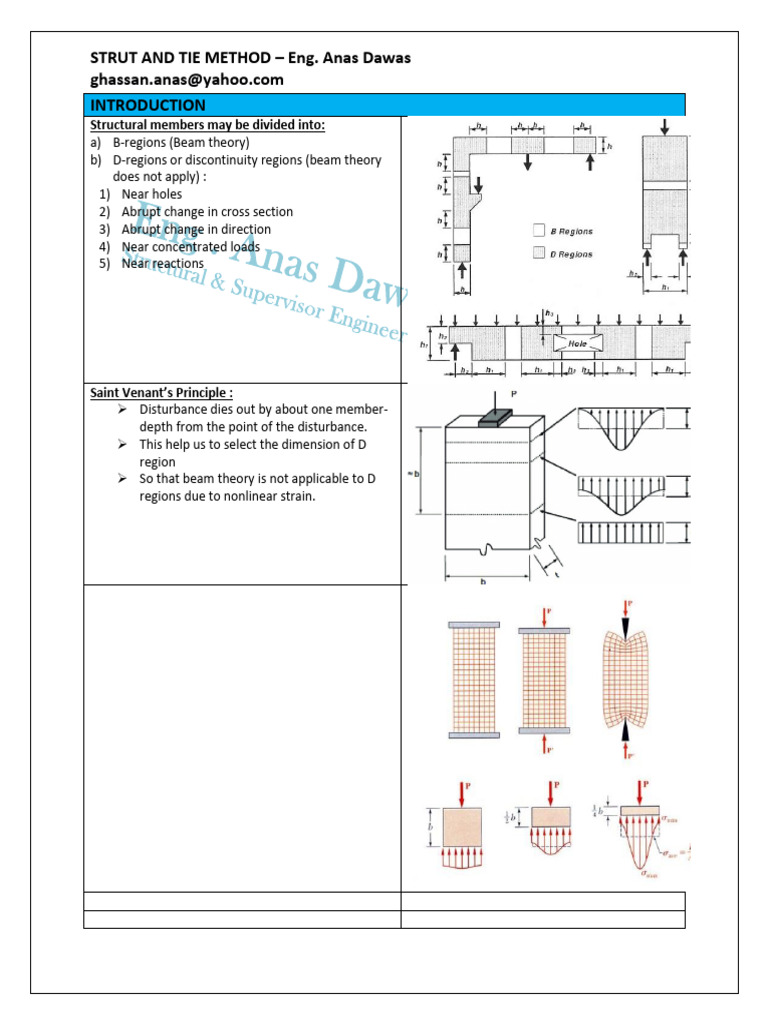 Strut and Tie Method Overview | PDF | Beam (Structure) | Strength Of ...