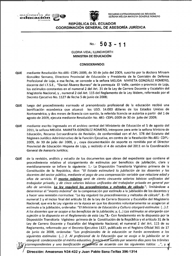 Acuerdo 503 11 | PDF
