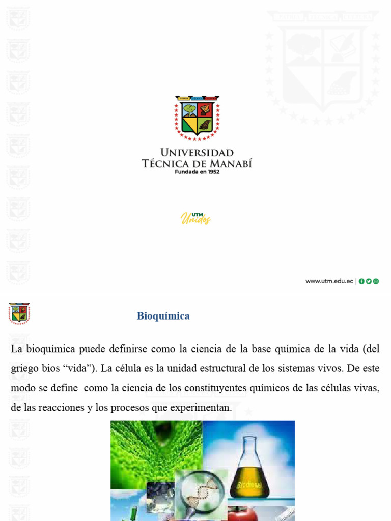 Semana 1 - Definición e Importancia de La Bioquímica en El Ambiente ...