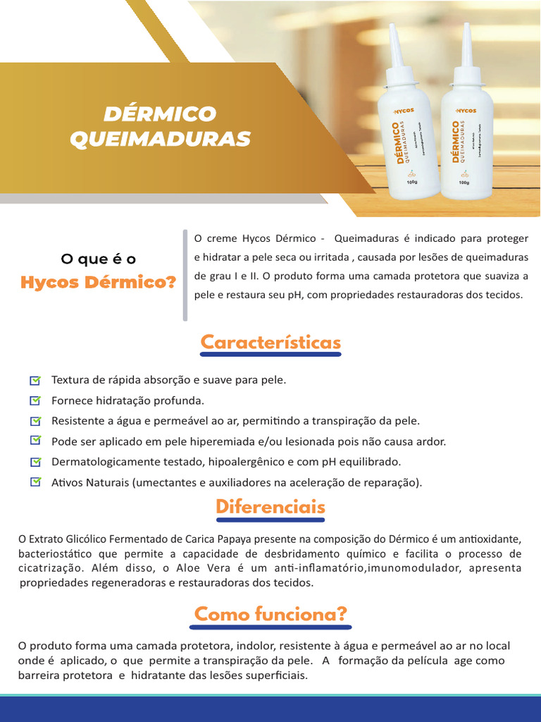 Creme Hycos: Tratamento de Queimaduras | PDF | Árvores