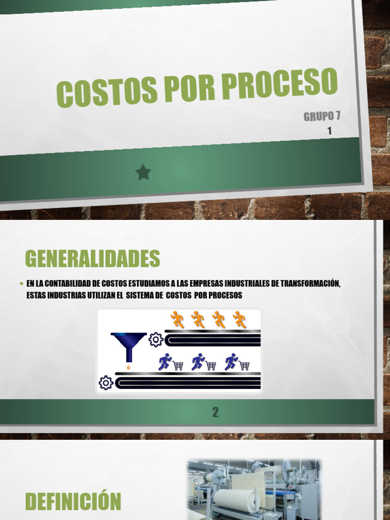 Costos por proceso | PDF | Costo | Contabilidad