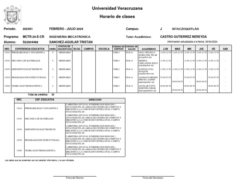 Hor Credit Os | PDF | Ingeniería Informática | Ciencias de la Computación