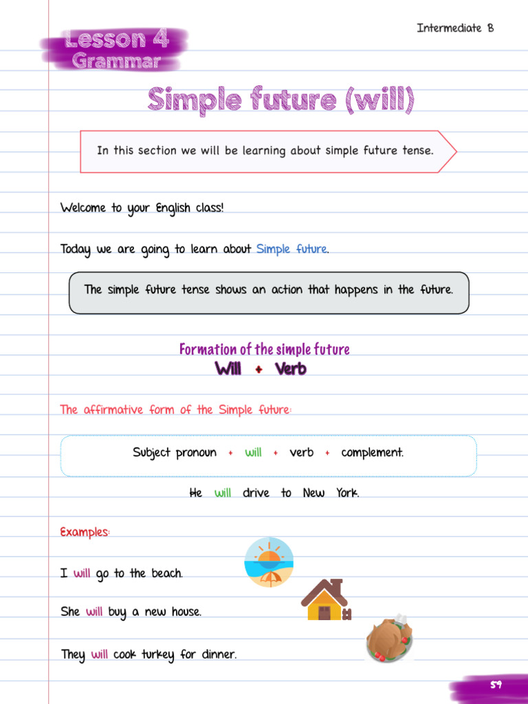 2021 EN Intermediate - B B2 L4 Grammar Simple - Future - Will | PDF ...