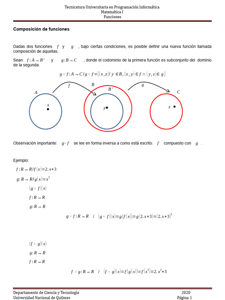 Funciones Parte 3 | PDF | Función (Matemáticas) | Álgebra abstracta