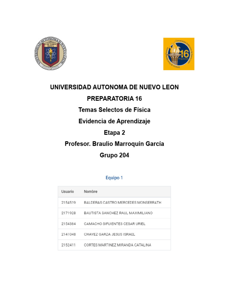 Equipo1 Ev2 TMSF | PDF | Ciencia y matemáticas