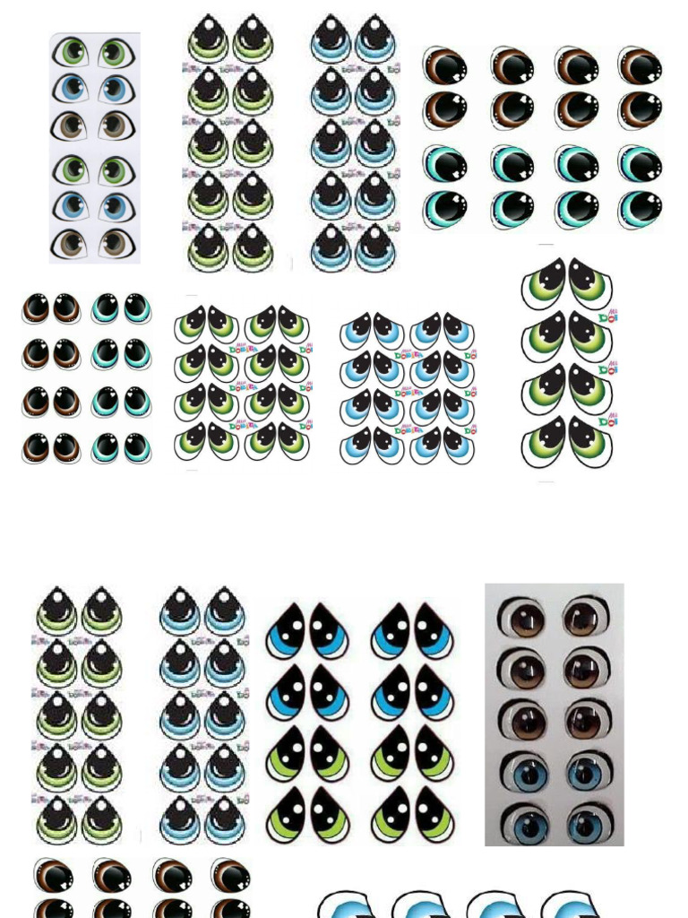 Plantillas OJOS para Imprimir | PDF
