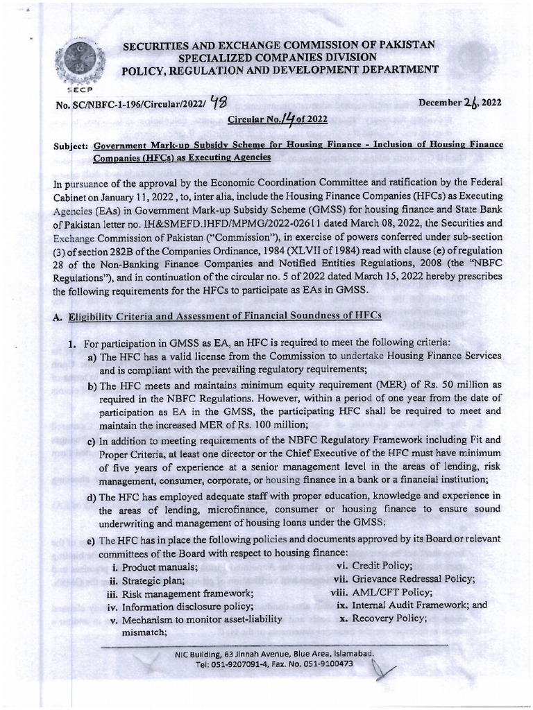 Circular No.14 of 2022 | PDF