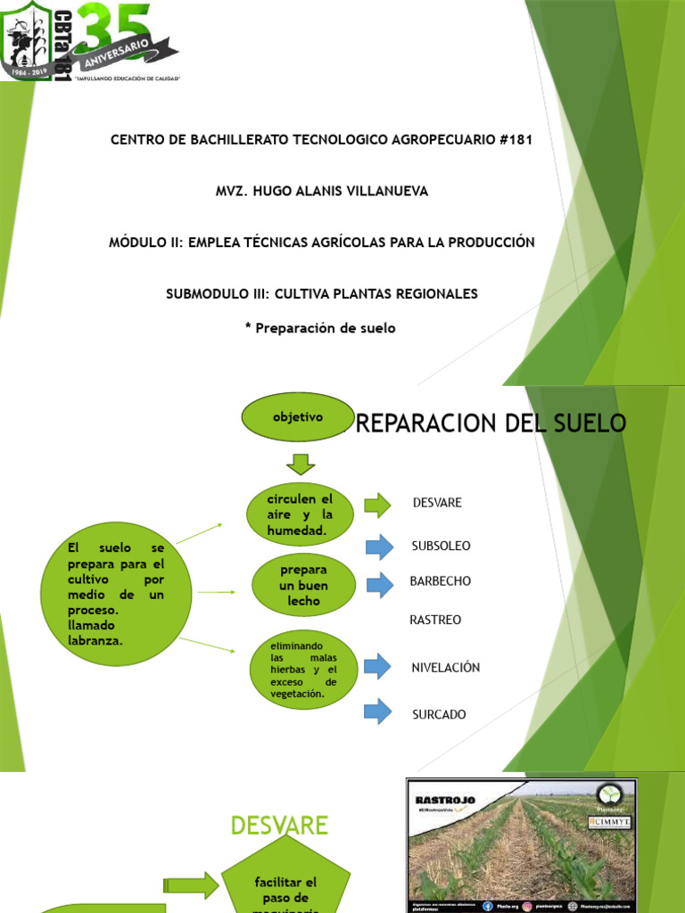 PREPARACION DEL SUELO CBTA 181 | Descargar gratis PDF | Agricultura | Suelo