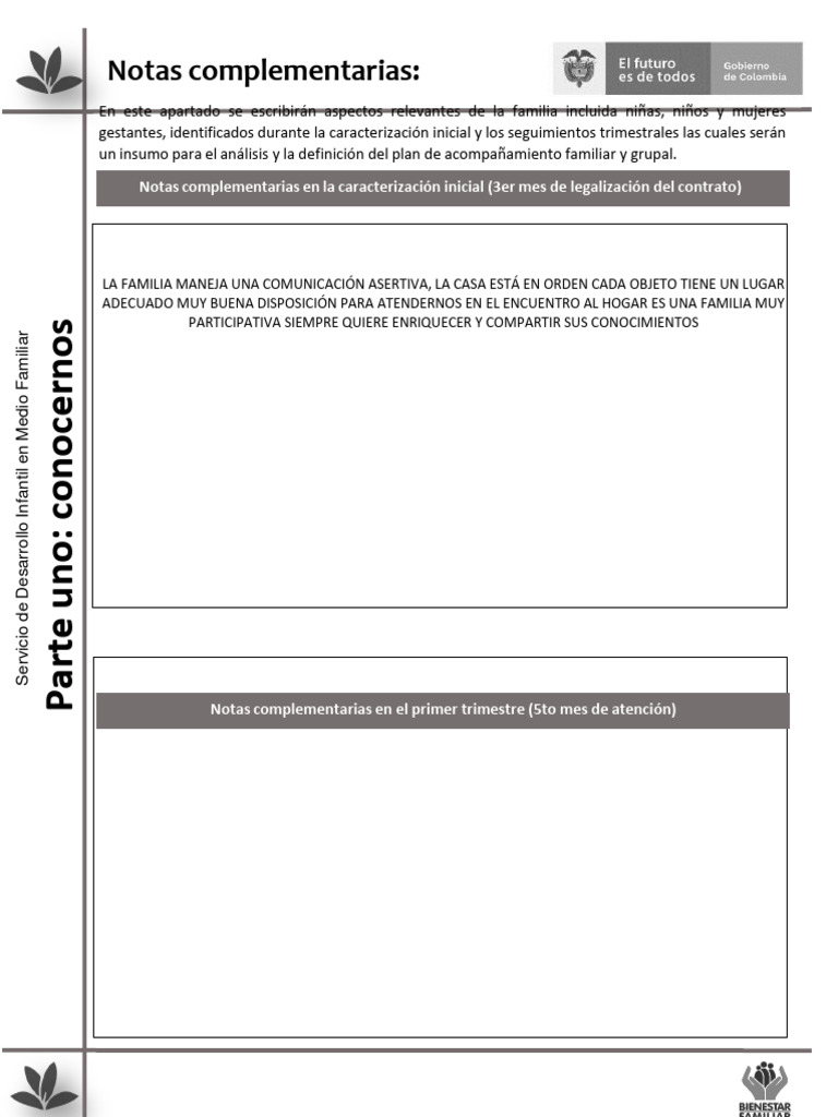 Notas Complementarias - Ok | PDF | Desarrollo infantil