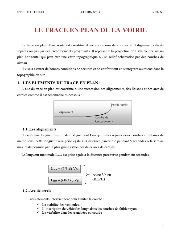 02-01-Le Trace en Plan de La Voirie | Télécharger gratuitement PDF ...