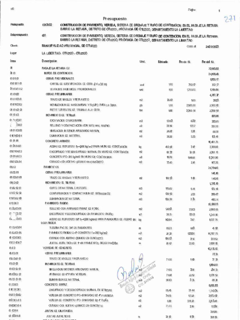 PRESUPUESTO | PDF | edificio | Ingeniería de Edificación