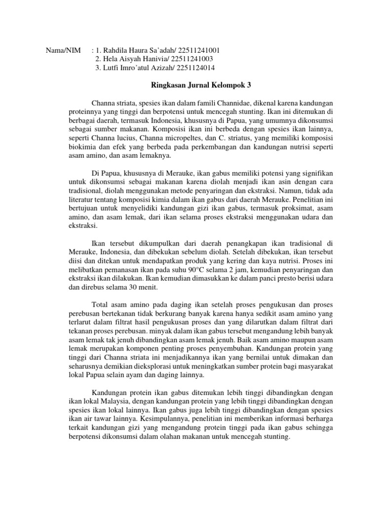 Ringkasan Jurnal Kelompok 3 | PDF