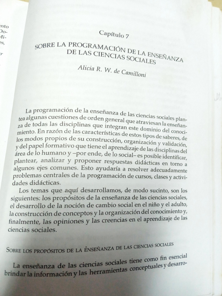 Alicia R. W. de Camilloni. Cap7 | PDF