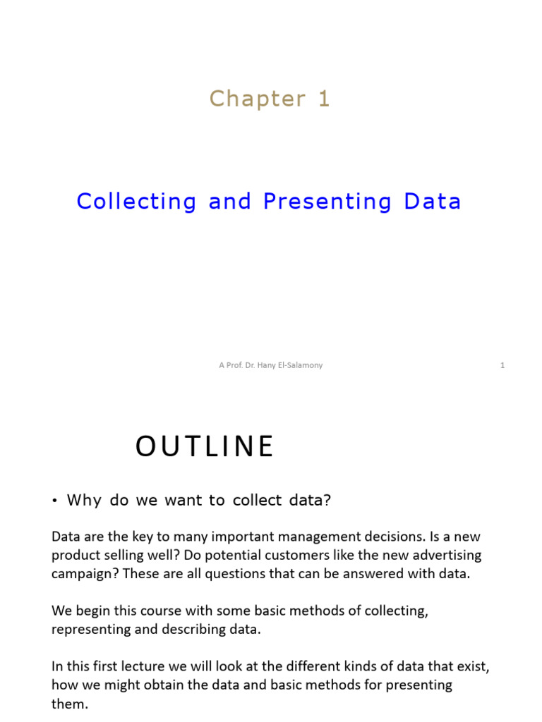 Ch1 | Download Free PDF | Sampling (Statistics) | Survey Methodology