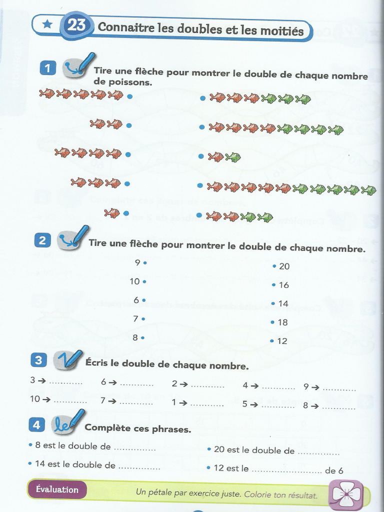 Connaitre Les Doubles Et Les Moitiés | PDF