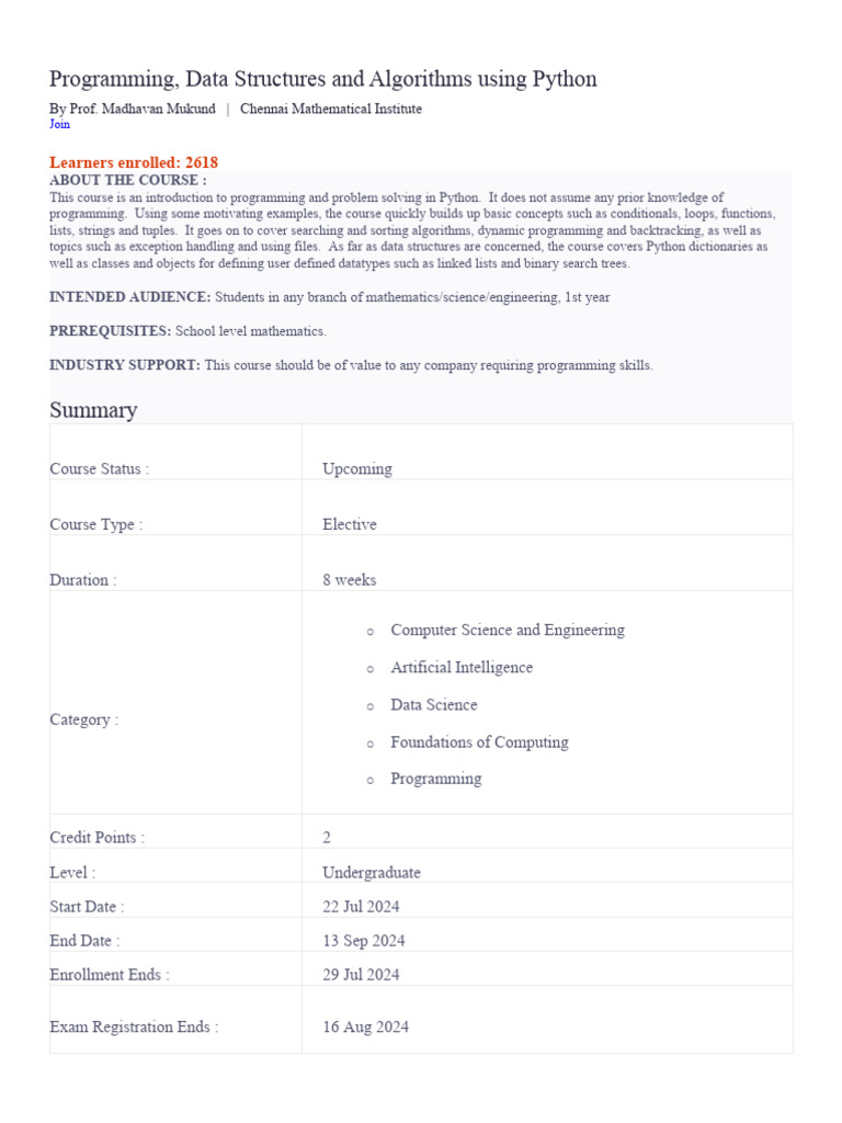 The 4 Courses | PDF | Number Theory | Artificial Intelligence