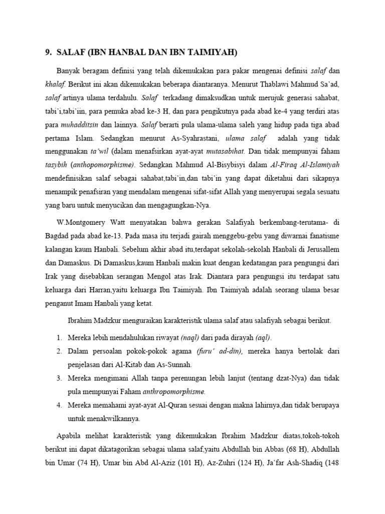 Salaf | PDF | Klasik