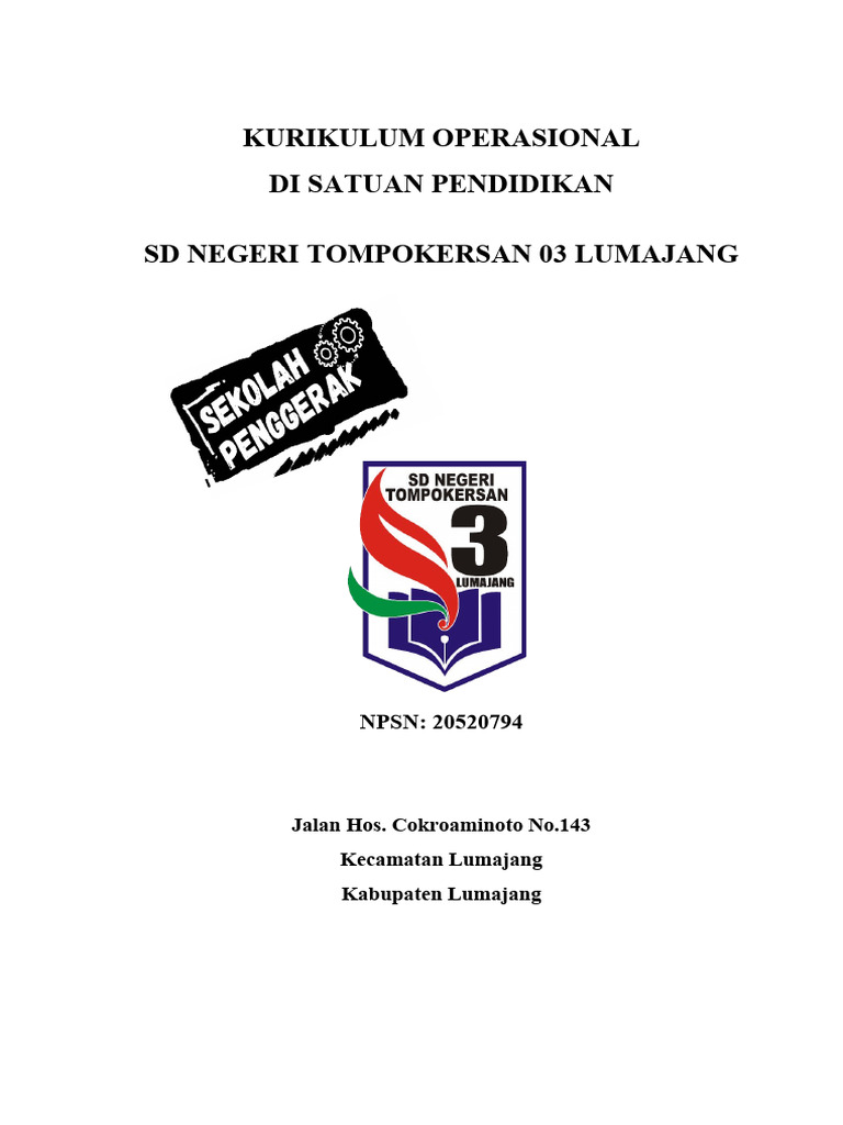 Kosp SDN Jogotrunan | PDF