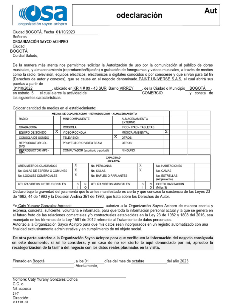 Copia de 14. SAYCO Y ACINPRO | PDF