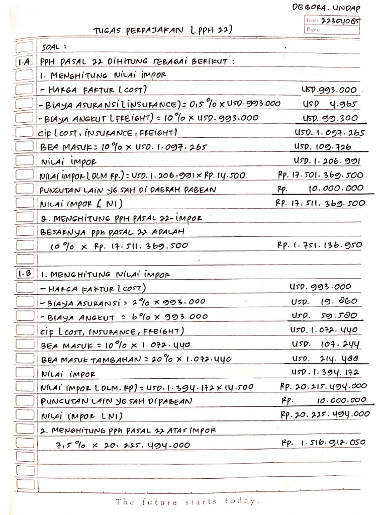Tugas Perpajakan DEBORA UNDAP | PDF