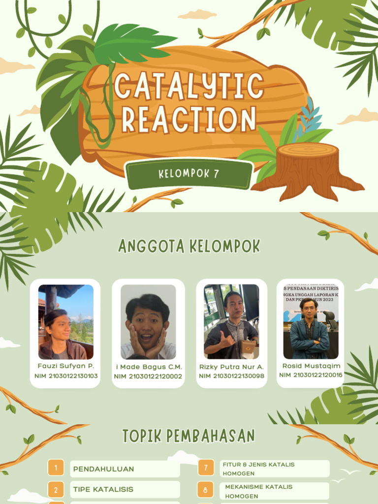Tugas 2 TRK - Kelompok 7 - Catalytic Reaction (Katalis Homogen) | PDF Tugas 2 TRK - Kelompok 7 - Catalytic Reaction (Katalis Homogen) | PDF