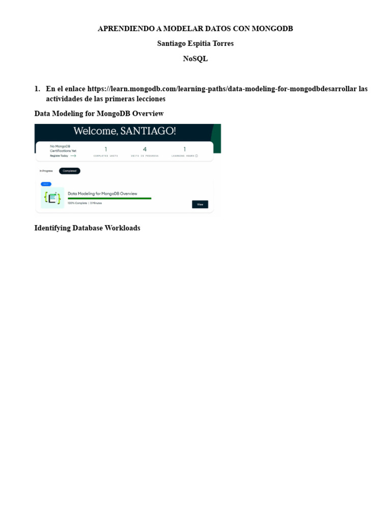 Guía de Modelado de Datos en MongoDB | PDF