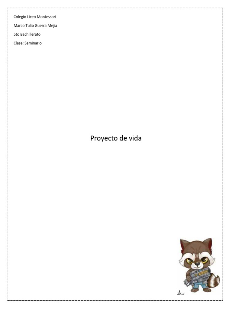 Proyecto Vida | PDF