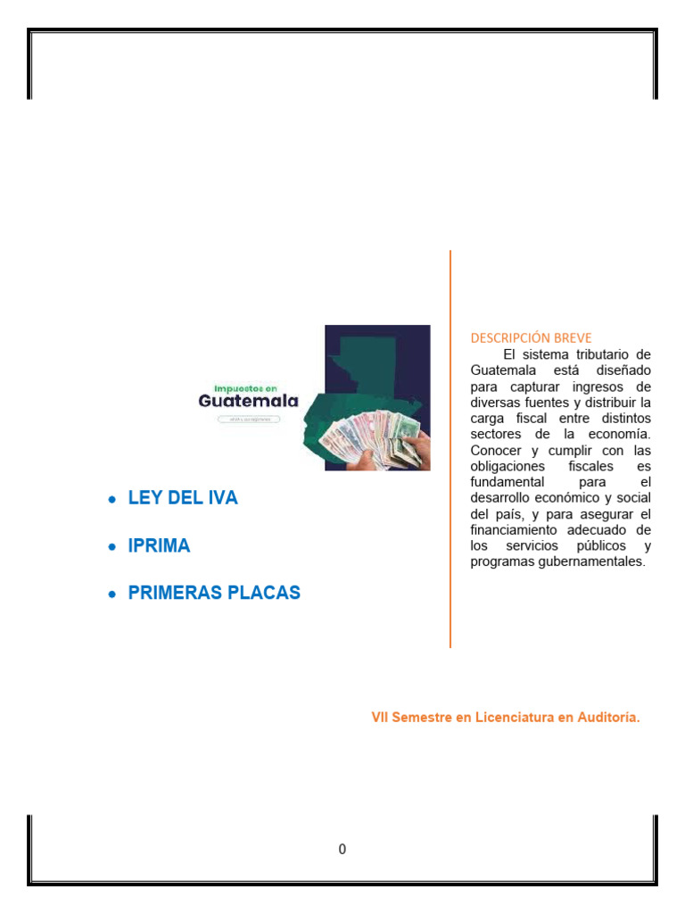 Grupo 2 - Ley Del IVA - Iprima - Primeras Placas | PDF | Impuestos ...