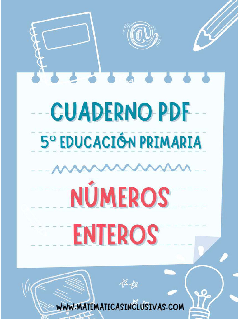 Cuaderno Numeros Enteros | PDF